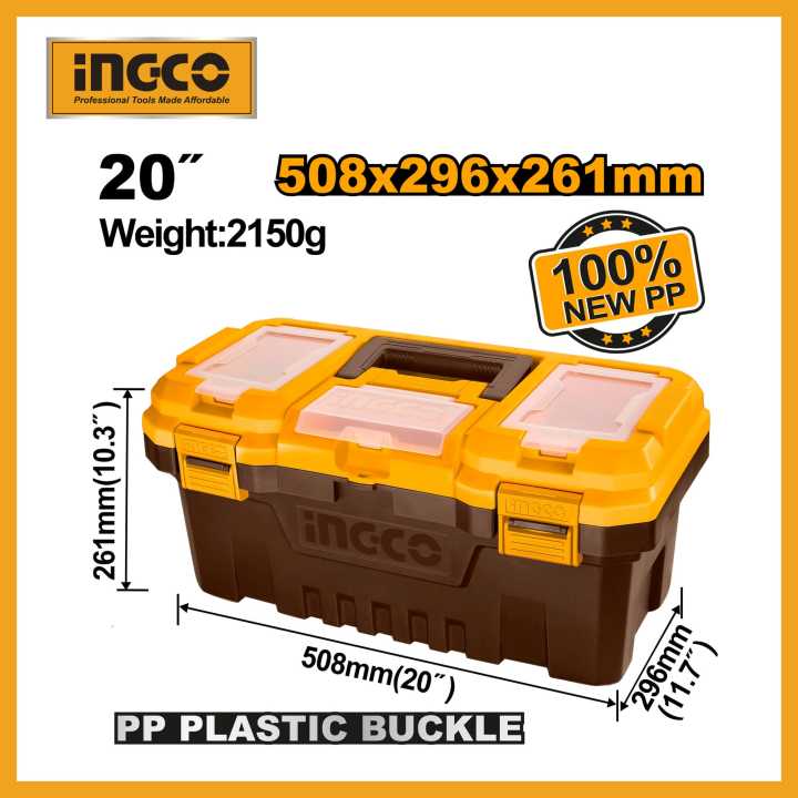 INGCO 20" Plastic tool box High-strength Handle PBX2001 | Daraz.com.bd