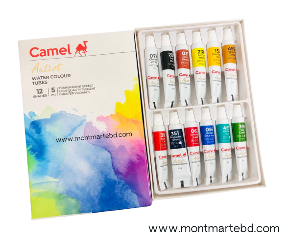 Camel Artist Water Color Set (5ML) - 12 Shades | Daraz.com.bd