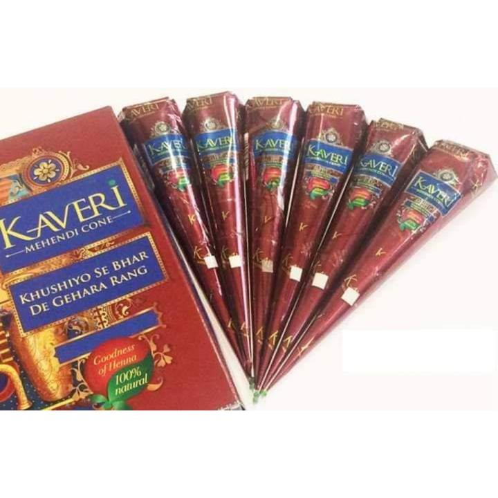 Kaveri Indian Mehedi 12 Pieces Box | Daraz.com.bd