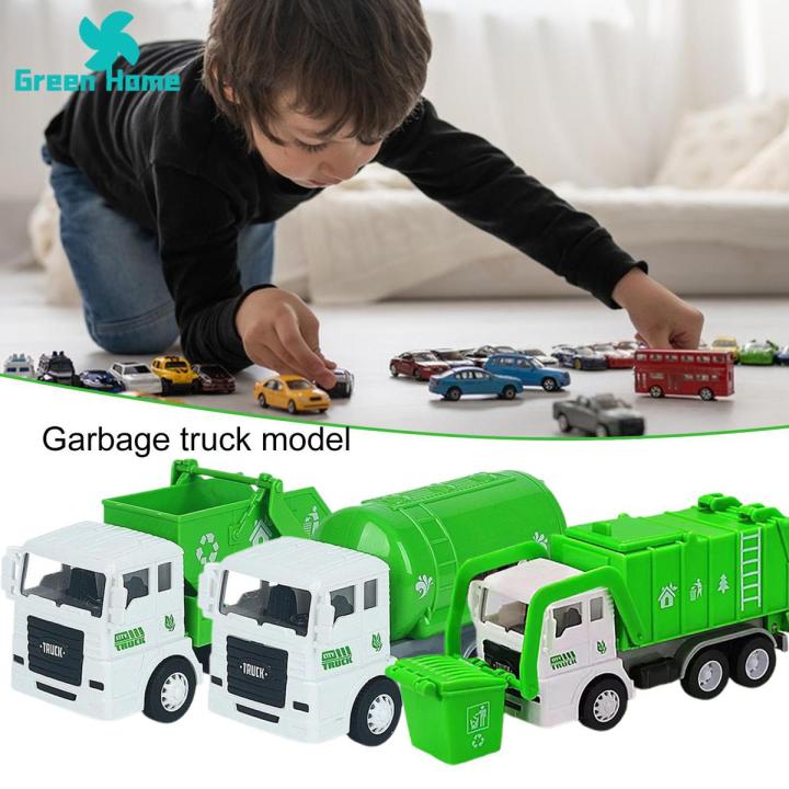 Green Home Simulation Truck Model Water Tanker Garbage Sorting Vehicle ...