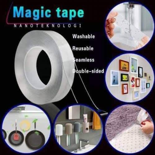 1M length 3CM width Nano Magic Double Side Adhesive Tape Nano Magic ...