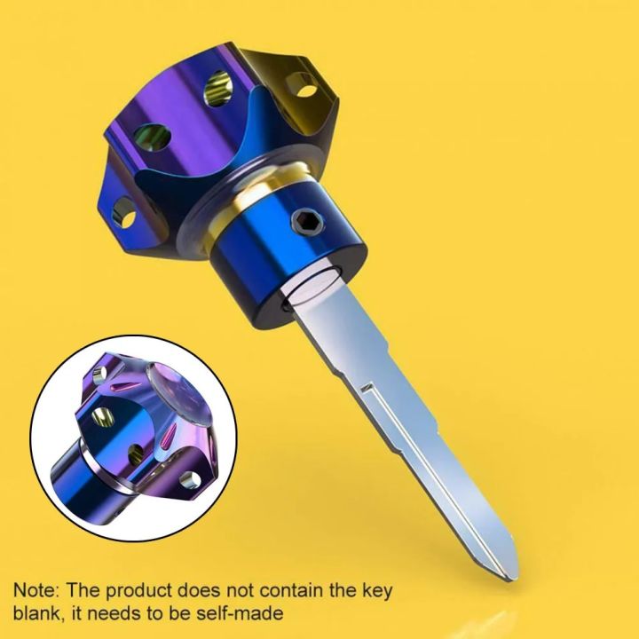 Universal Blue DIY Motorcycle Key Head Motorcycle Modified Key Cover ...