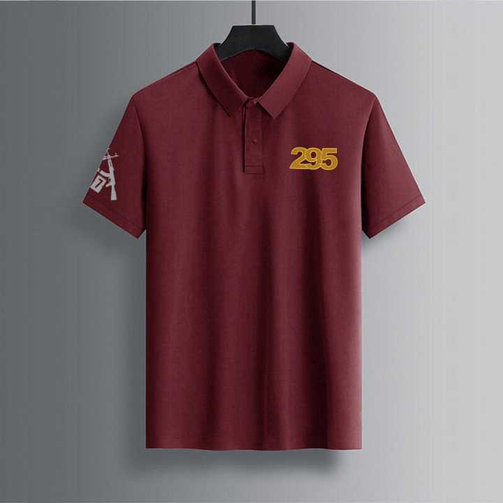 Maroon Color Premium Quality Polo Shirt for Men - Elevate Your Style ...