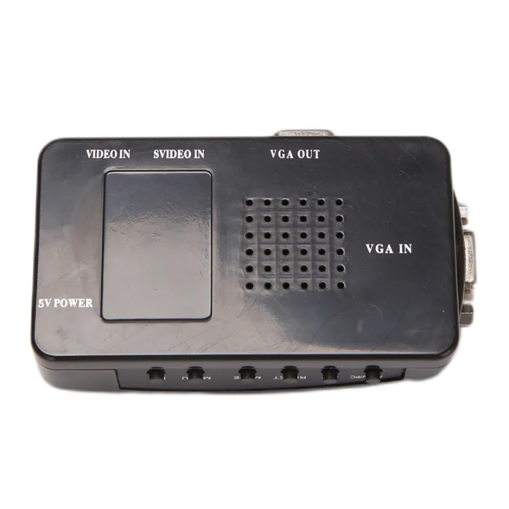 4X AV to VGA Adapter RCA VGA Converter PC RCA Composite S-Video AV ...
