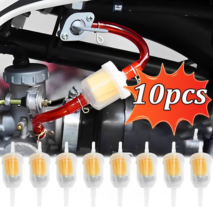 10PCS Universal Motorcycle Fuel Filter Motorcycle Engine Inline Carb ...