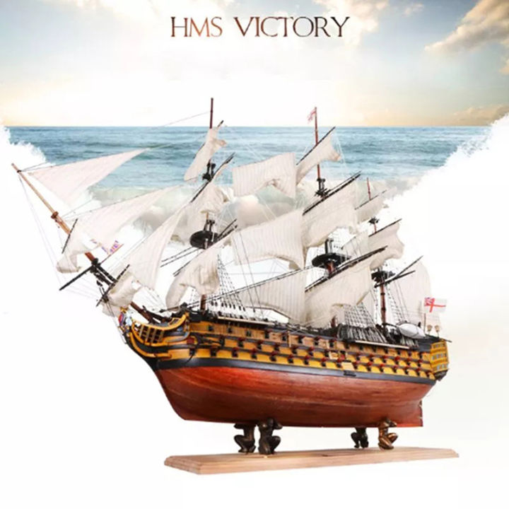 DIY Handmade Assembly Ship 21" Wooden Sailing 3D Victory Ship Boat ...