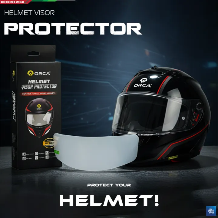 ORCA Helmet Visor Protector Scratch Resistant Waterproof Protective ...