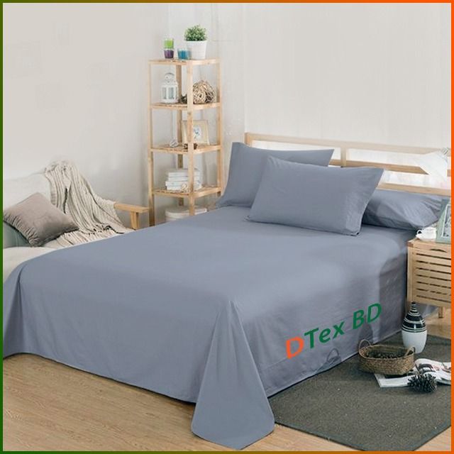 Double size solid Drack color bedsheet | Daraz.com.bd
