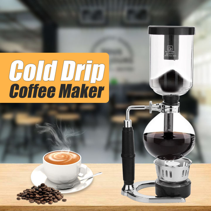 Cold Drip Filter liquefaction Syphon Coffee Maker For 3 Cups Home ...