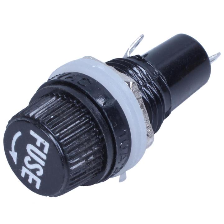 Plastic + Metal Fuses Holder , 12mm Thread With Welding Panel Mount ...