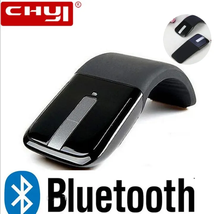 Bluetooth Wireless Mouse Foldable Arc Touch Mouse 1200DPI Ultra Thin ...