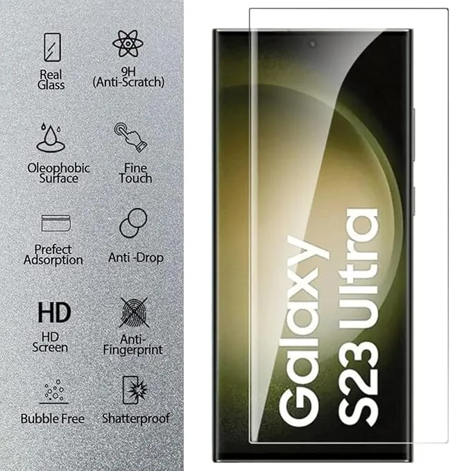 Samsung Galaxy S23 Ultra Full HD Curved Edge Liquid UV Tempered Glass ...
