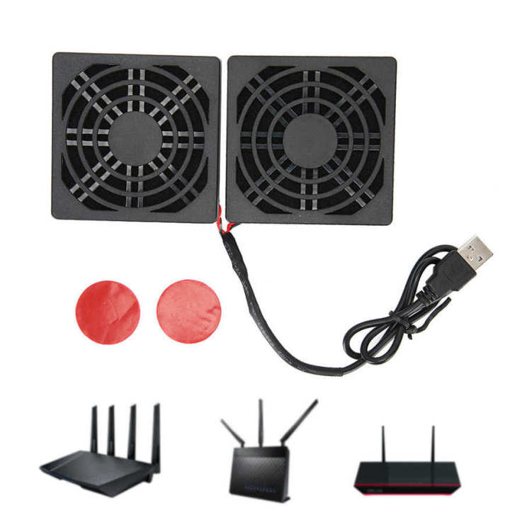 Router Cooler Anti-Dust Computer Fan Efficient Heat Dissipation for PC ...