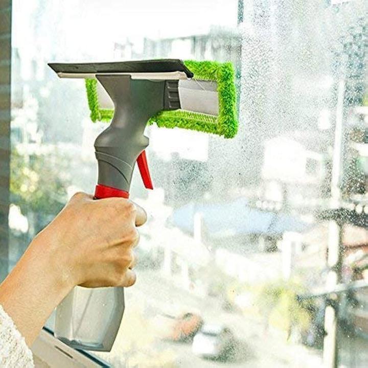 Windows Glass Cleaner With Spray Bottle Magic Wiper 3 in 1 | Daraz.com.bd