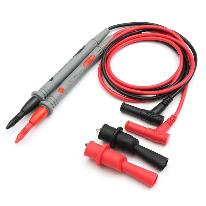 DANIU 20A Multimeter Test Probe Test Lead Alloy Alligator Clips Agilent ...