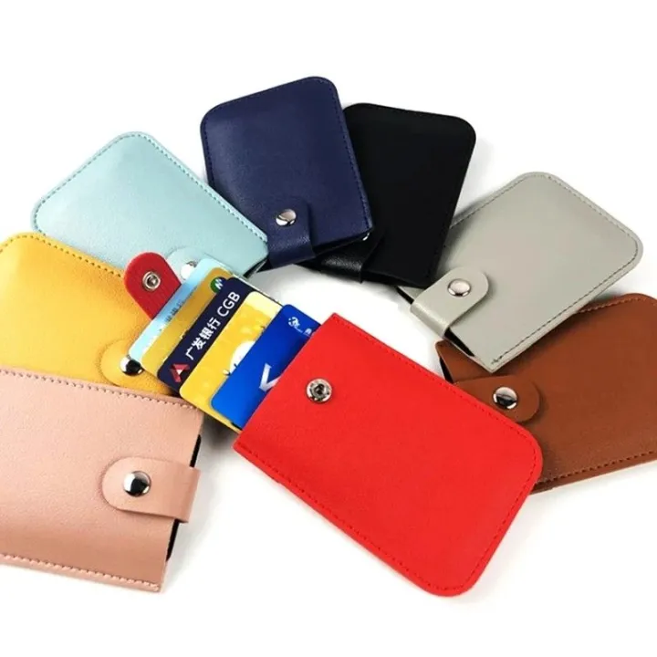 Men's Thick Card Holder Multi-card Slot PU Card Holder - Black | Daraz ...