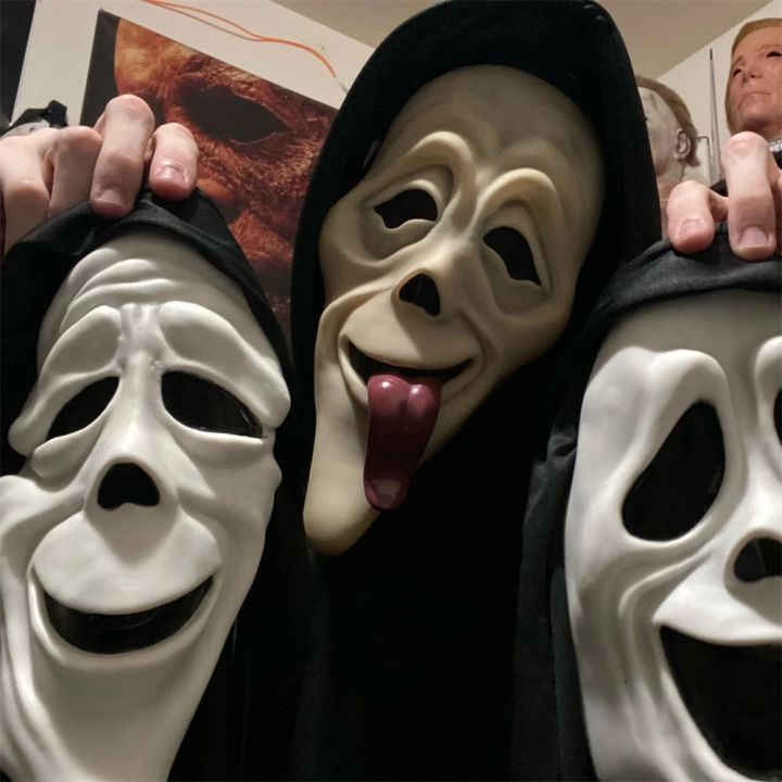 Halloween Scream Mask Horror Movie Cosplay Costume Luxury Funny Ghost ...
