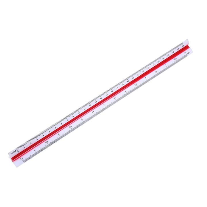 Plastic Triangular Scale Ruler 3 Sides for Architecture Drafting ...