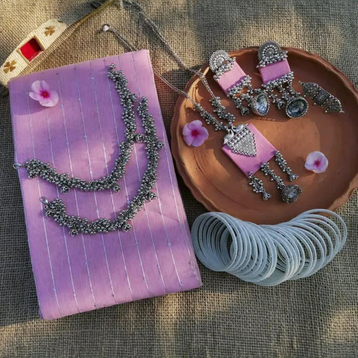 Baby-Pink Sharee Combo Set for Women - Traditional Cotton Saree | Daraz ...