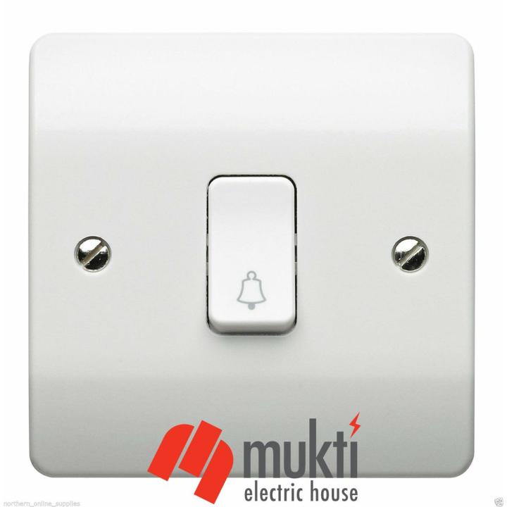 MK Made in UK LOGIC PLUS 10A Bell Push Calling Doorbell Switch Socket ...