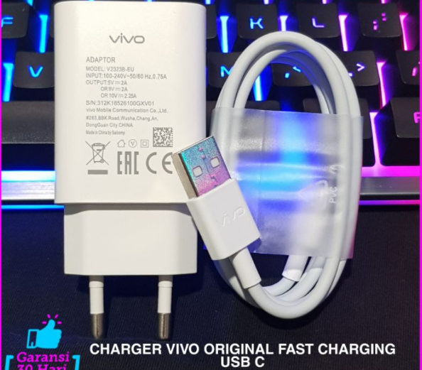 Charger Vivo Super Fast Charging V19 V20 V20 SE ORIGINAL 100% USB Type ...