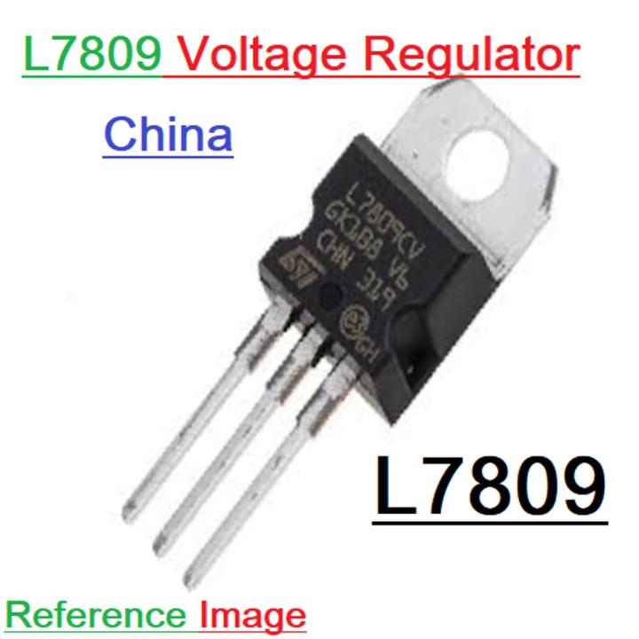 3Pcs- CHINESE LM7809 L7809CV L7809 7809 9V 1.5A Voltage Regulator IC 3 Pin TO-220 Package Fixed ...