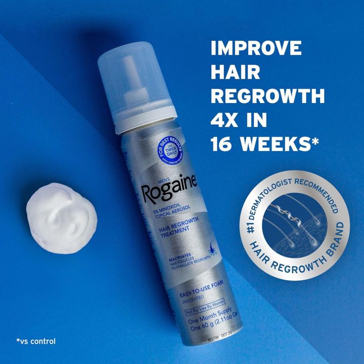 Rogaine minoxidil foam 5% (one month supply)(no box) | Daraz.com.bd