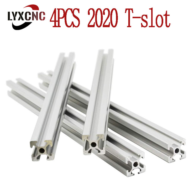 4pcs 2020 Aluminum Profile Extrusion T-slot 100mm-800mm Linear Rail ...