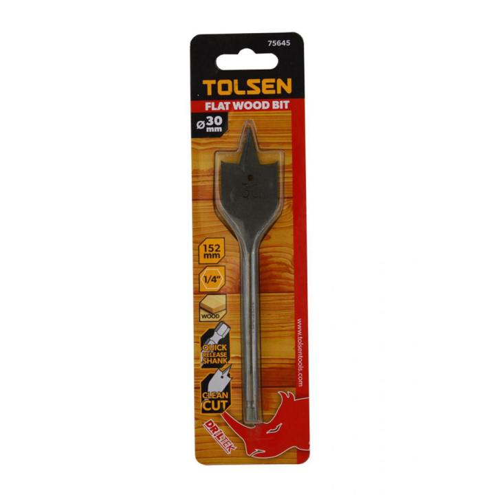 TOLSEN 30mm Flat Wood Drill Bit Model: 75645 | Daraz.com.bd