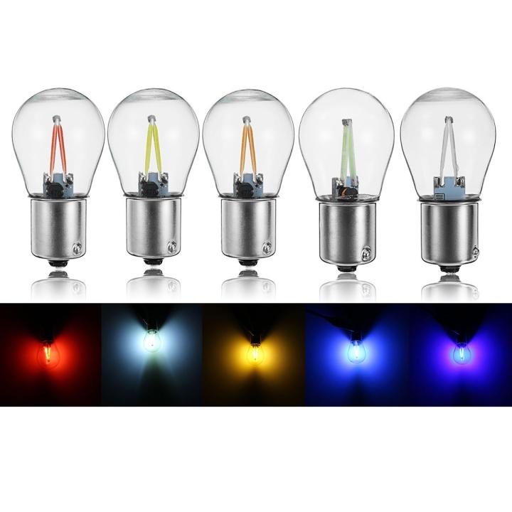 S25 1156 BA15S 180° 8V-28V 2.5W 200LM COB LED Bulb Reverse Singal Turn ...