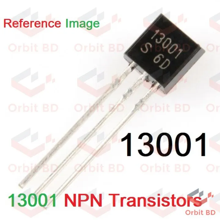 13001 TO-92 NPN High Voltage Transistors-10Pcs | Daraz.com.bd