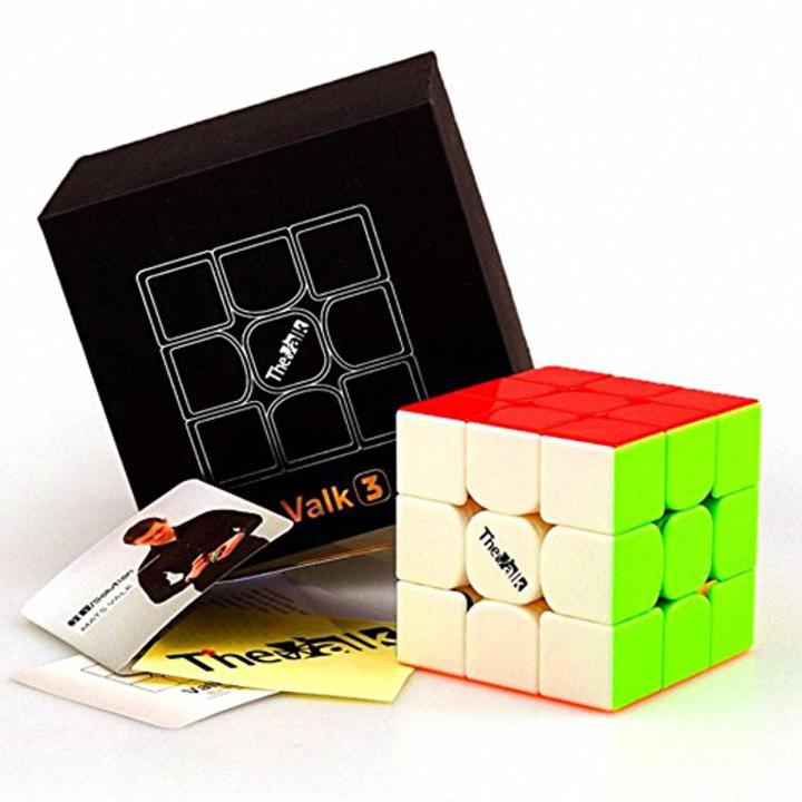【happy one】Cuberspeed QiYi The Valk 3 Speed Cube Stickerless Cube 3x3x3 ...