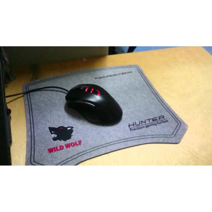 Hunter wild Wolf L16 Gaming Mouse Pad Hunter precision gaming surface | Daraz.com.bd