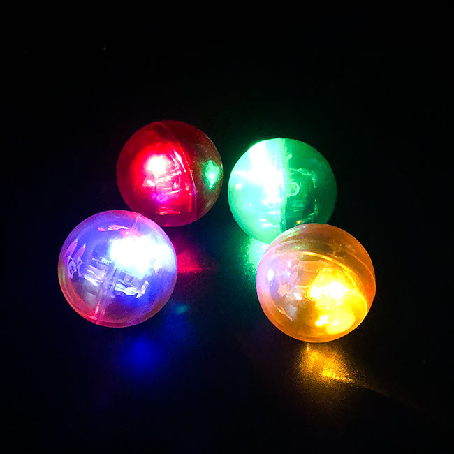 Led Flashing Color Changing Bouncing Ball Super Glitter Water Ball ...