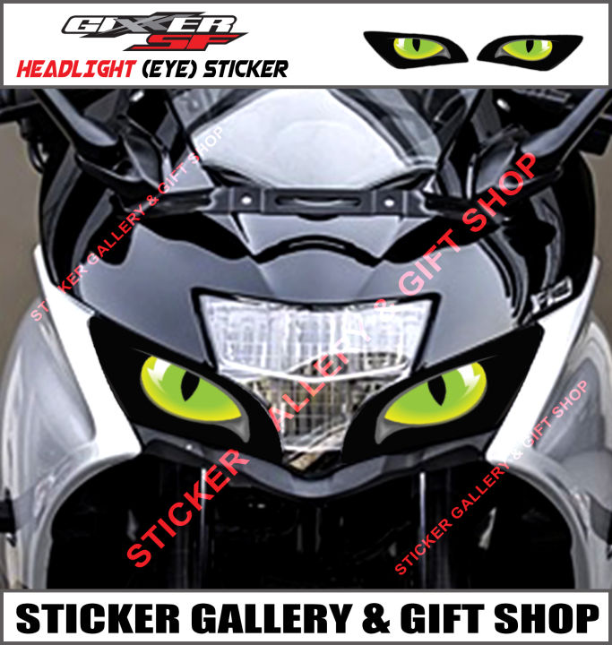 Headlight sticker for Gixxer SF > Bike Sticker > Usable For all Bike ...