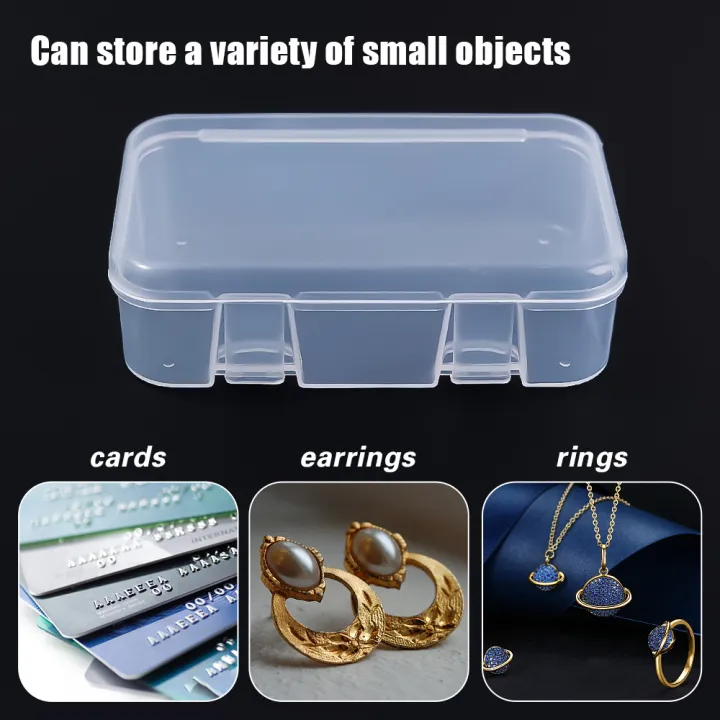 1/5/10Pcs Snap-on Mini PP Empty Box Plastic Transparent Empty Box With ...