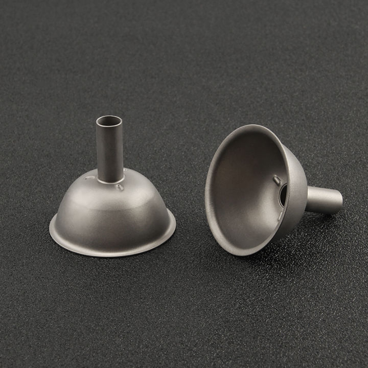 【Atoztide KKK Store】1pcs Gray Funnel Mini Titanium Flask Funnel Outdoor ...