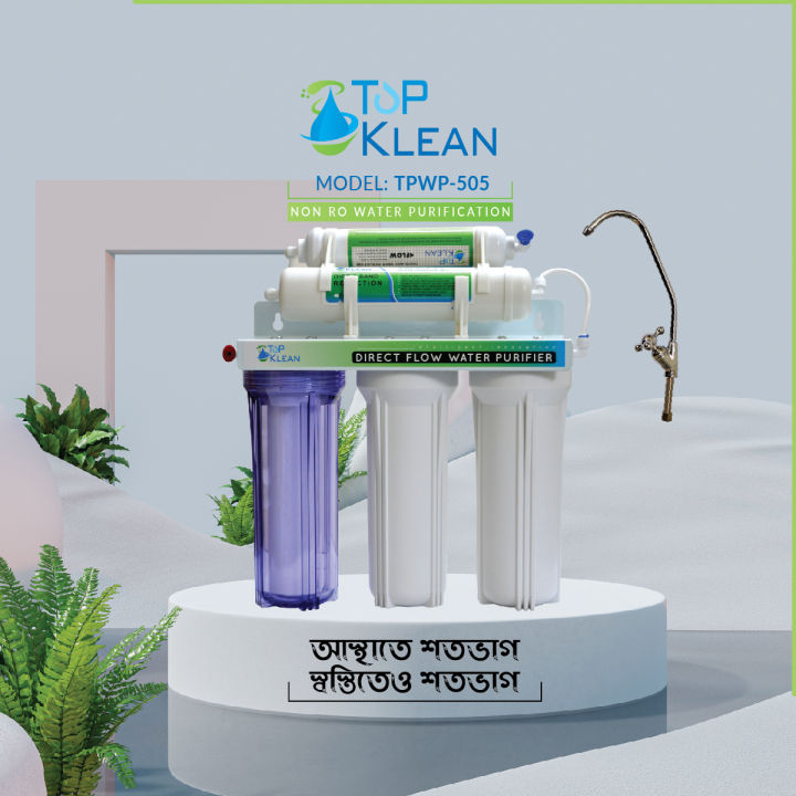 Top Klean Water Purifier Direct Flow System & Non Electric Water ...