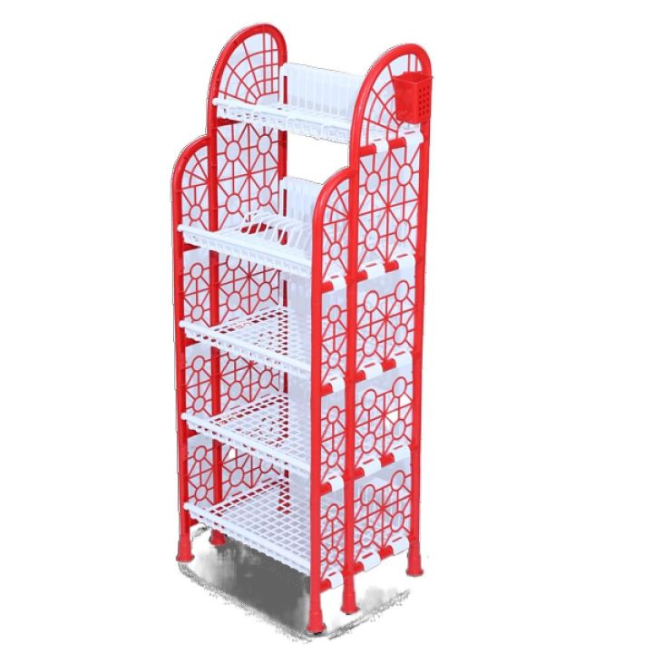Popular Deluxe Rack 5 Step-Red & White | Daraz.com.bd