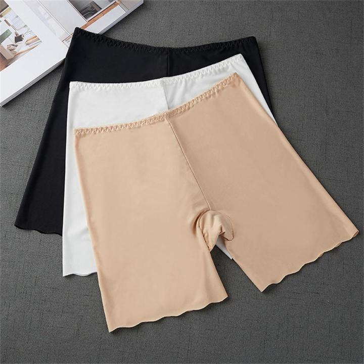 Womens Soft Elastic Safety Pants Anti Chafing High Waist Under Leggings ...