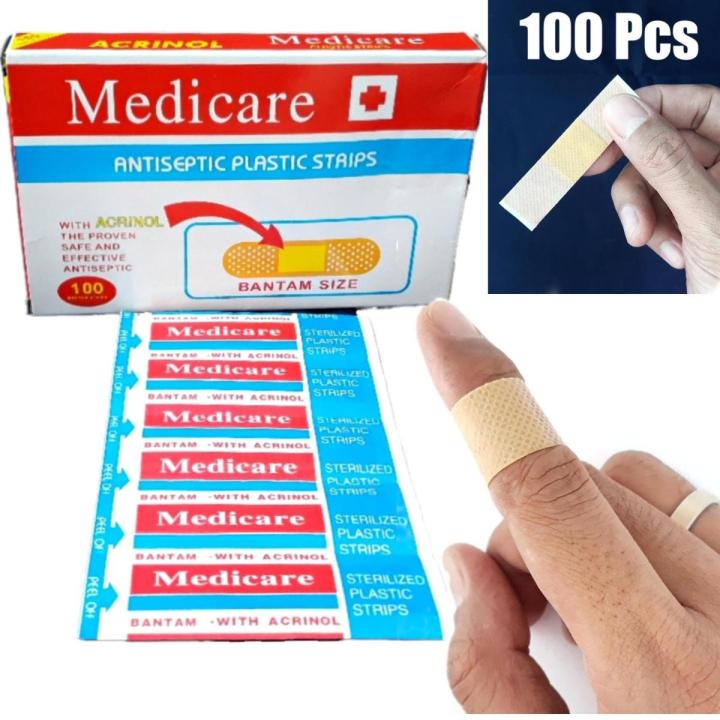 Medicare Band Aid/ Antiseptic Strips/ First Aid Band Aid 100pcs in a ...
