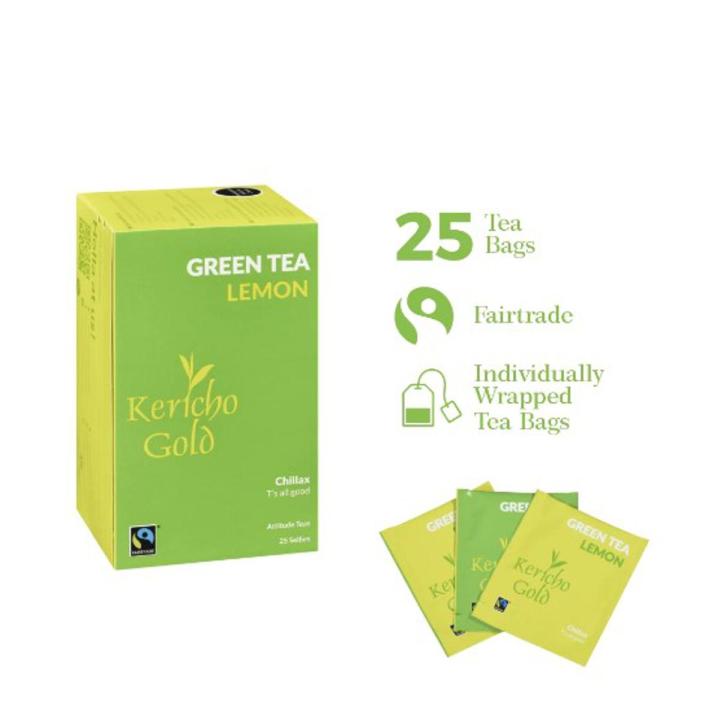 Kericho Gold Green Tea & Lemon Tea Bags 50g x Pack of 25. | Daraz.com.bd