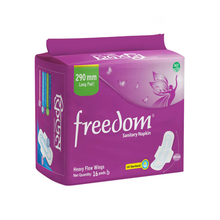 Freedom Heavy Flow Wings Sanitary Napkin 16 Pads | Daraz.com.bd
