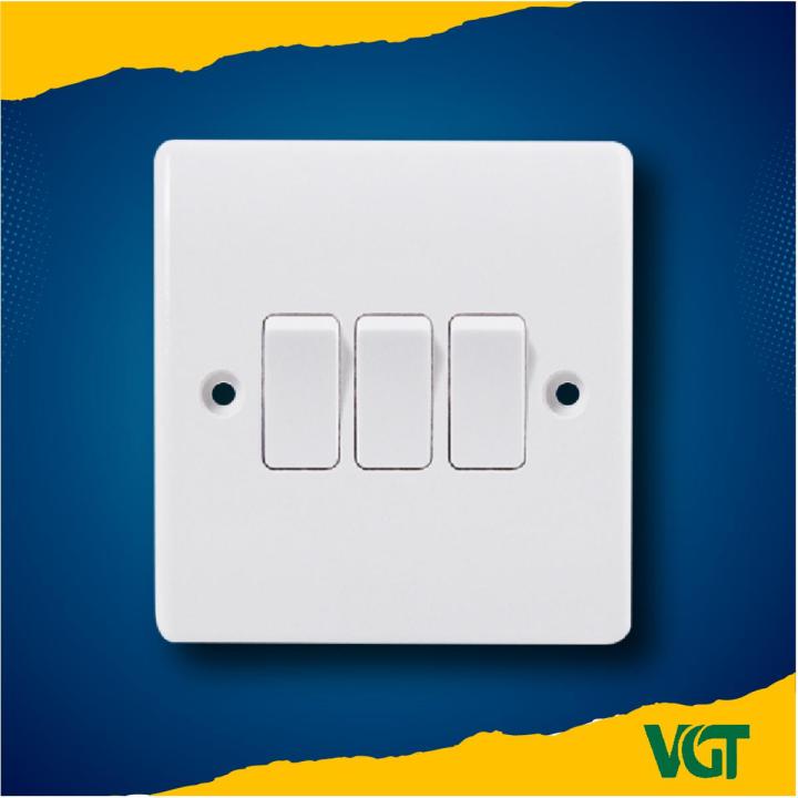 VGT- 3 gang 1 way switch (Classic-V series) | Daraz.com.bd