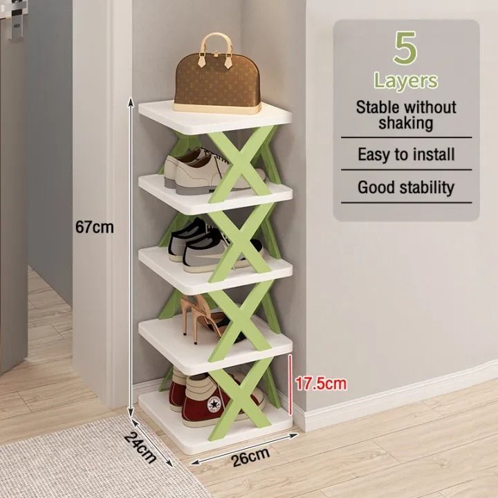 Creative 5-layer Shoe Rack Storage Organizer Simple Plastic Household ...