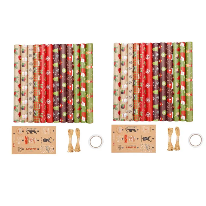24 Pack Wrapping Paper Sheets,for Christmas Birthday Party Wrapping ...
