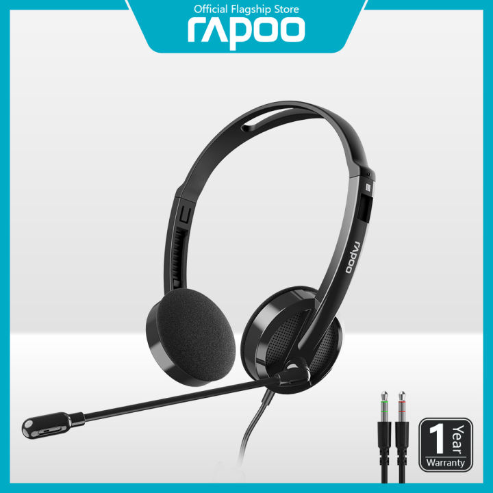 Rapoo H102 Wired Stereo Headphone - Model: H102 - Interface: Wired ...