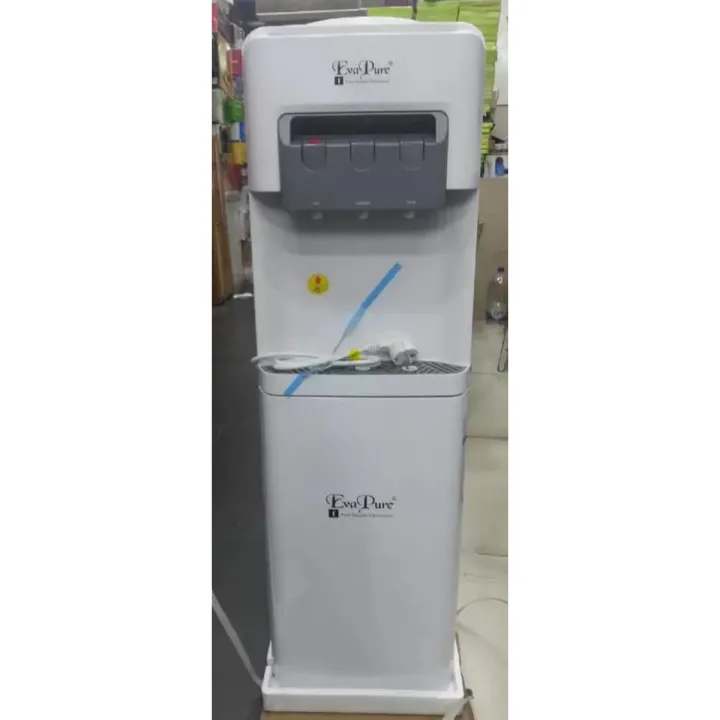 Eva Pure Dispenser 3 Push Tap Floor Stand White Large | Daraz.com.bd