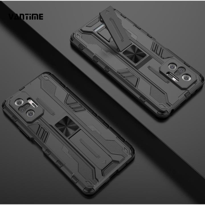 Vantime for Redmi Note 10 Pro / Note 10 Pro Max Case Kickstand Camera Lens Protect Cover | Daraz ...