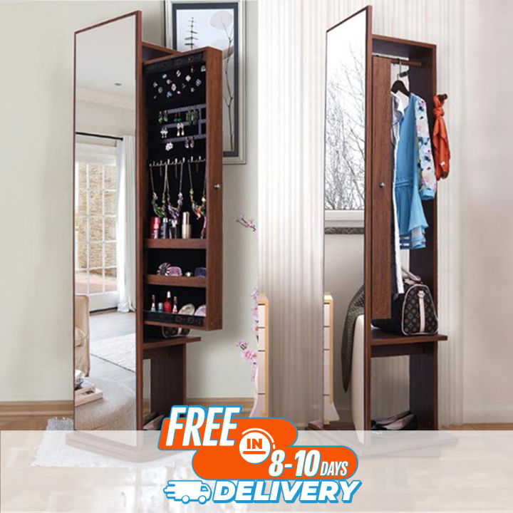 Furnisha Full View Meghnum Dressing Table with cloth Hanger storage ...